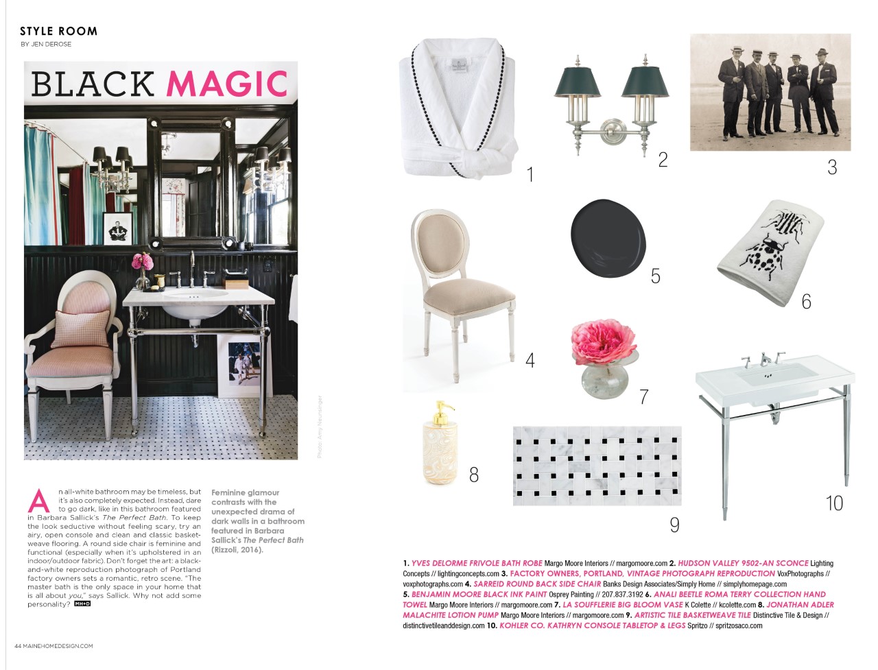 Black Magic | Style Room | Maine Homes | Maine Home+Design