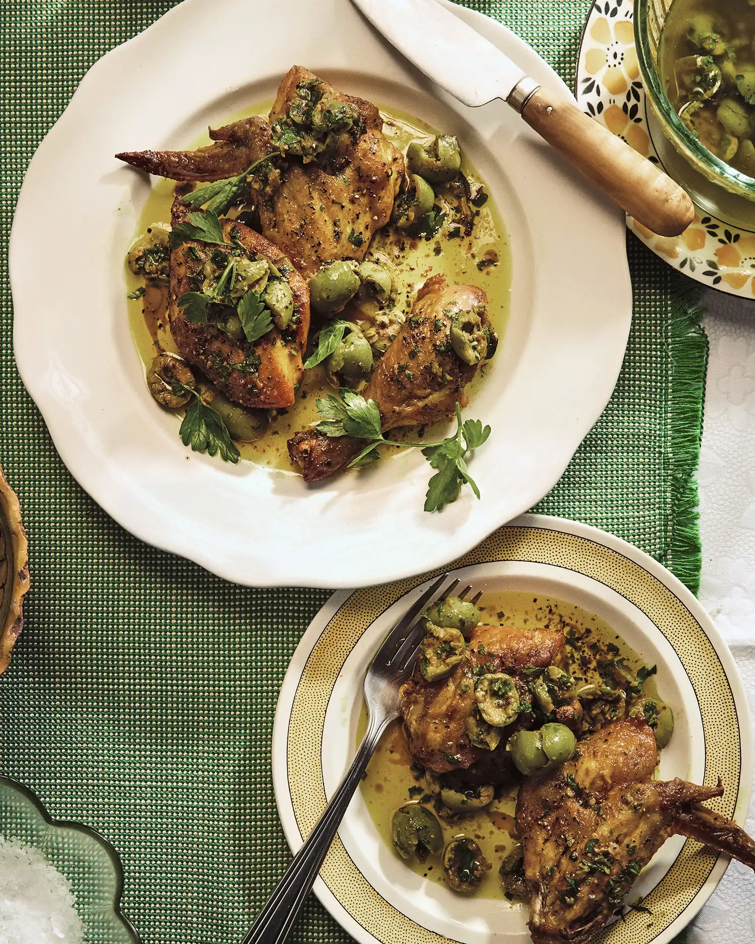 Crushed-Olive Chicken with Turmeric | Recipe